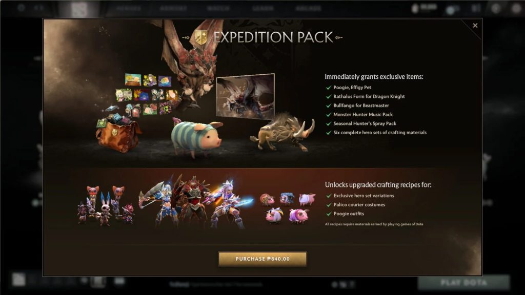 มหากาพย์ครอสโอเวอร์ Dota 2 x Monster Hunter - mensfoliothailand